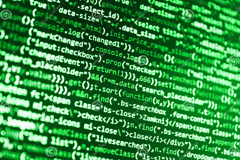 It Business Company Abstract Screen Of Software Abstract Computer