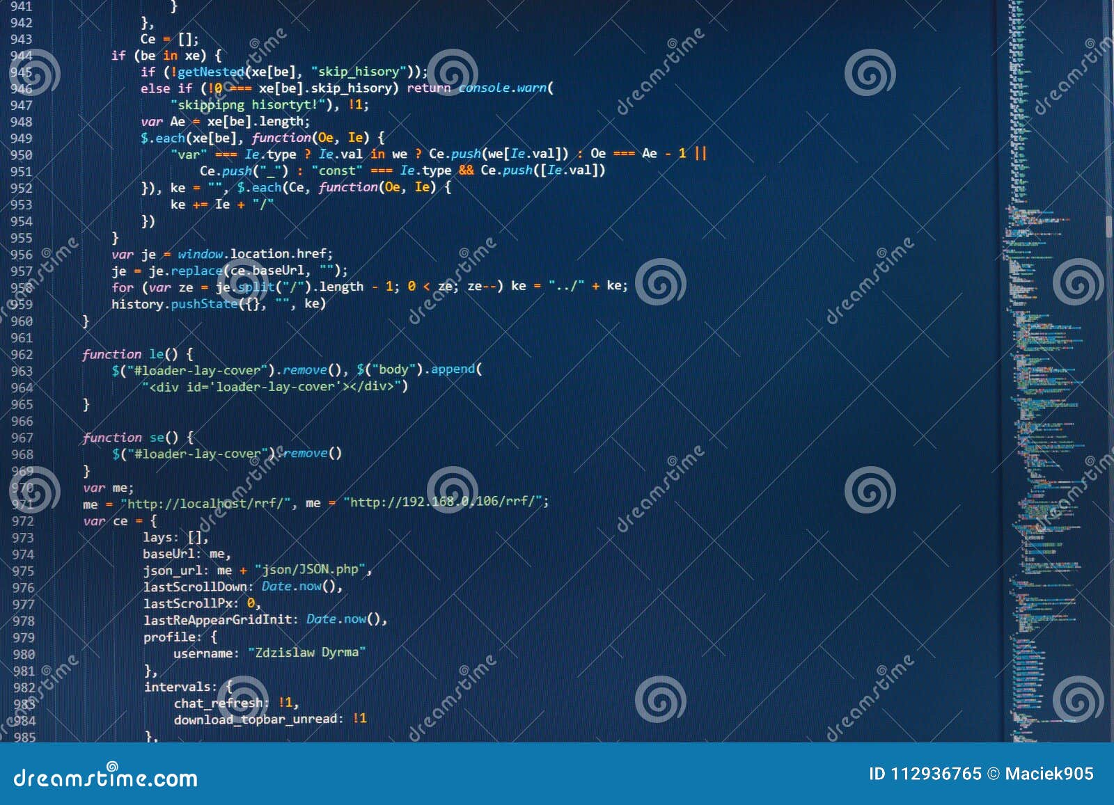 Software Source Code Programming Code Splitting Of Css And Php Code On Computer Screen 1406