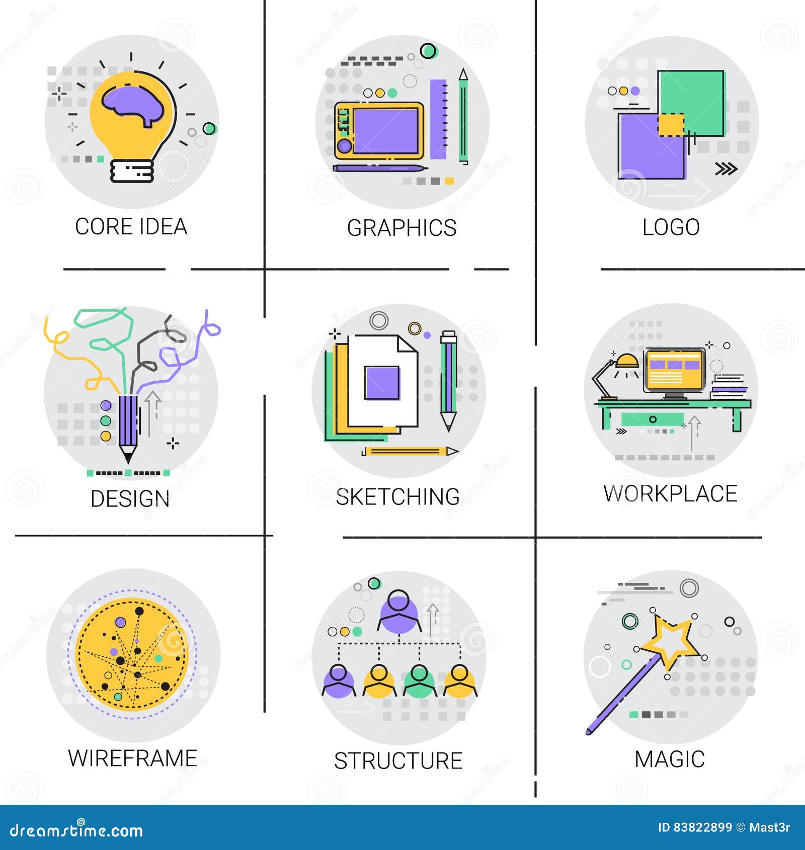 Company Structure Line Icons Collection. Hierarchy, Departmentalization ... Company Structure Line Icons Collection. Hierarchy, Departmentalization ...