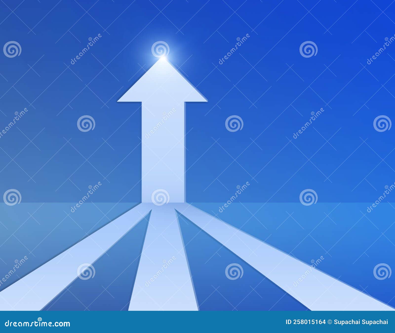 Business Competition. on the Arrow Path Stock Photo - Image of finance ...