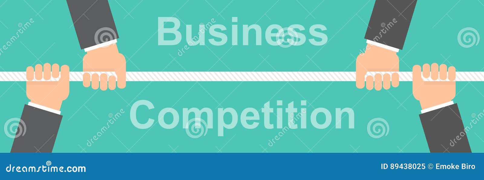 Business Competition Banner Concept Stock Vector - Illustration of ...