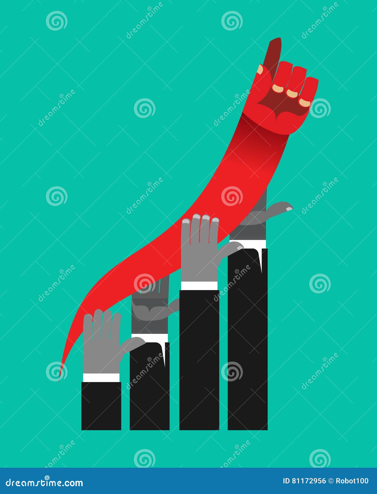 Business Competition. Business Graph of Growth Rates Stock Vector ...