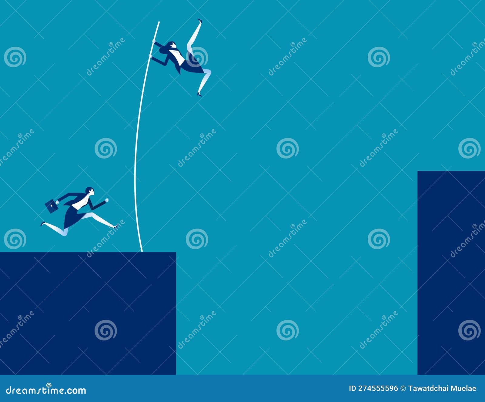 Business Competition. Business Challenge Vector Illustration. Stock ...