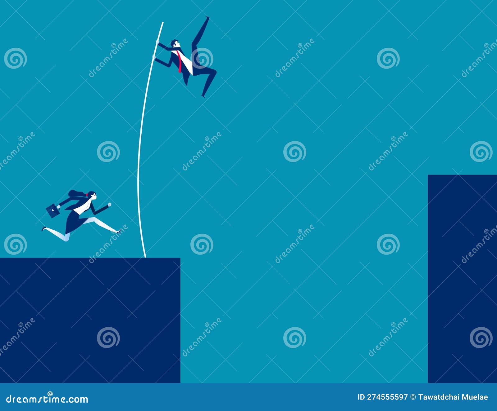 Business Competition. Business Challenge Vector Illustration. Stock ...