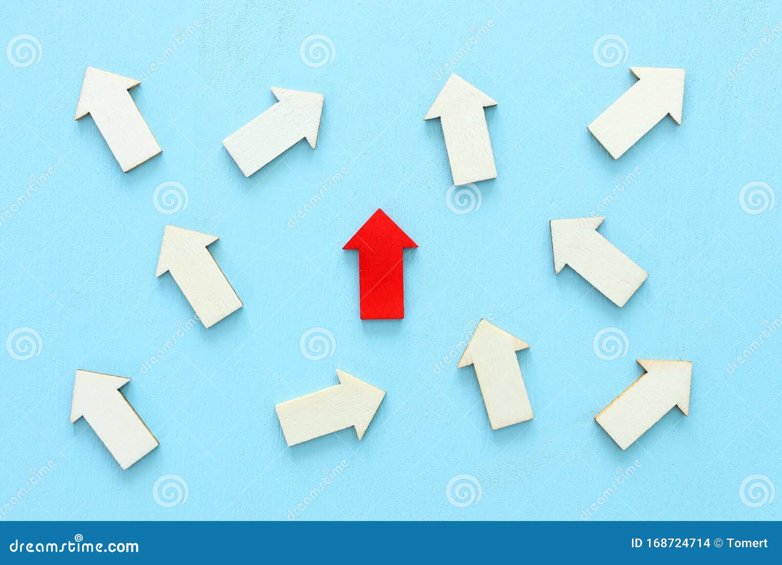 Business Competition Concept, Red Arrow Leading the Race Stock Photo ...