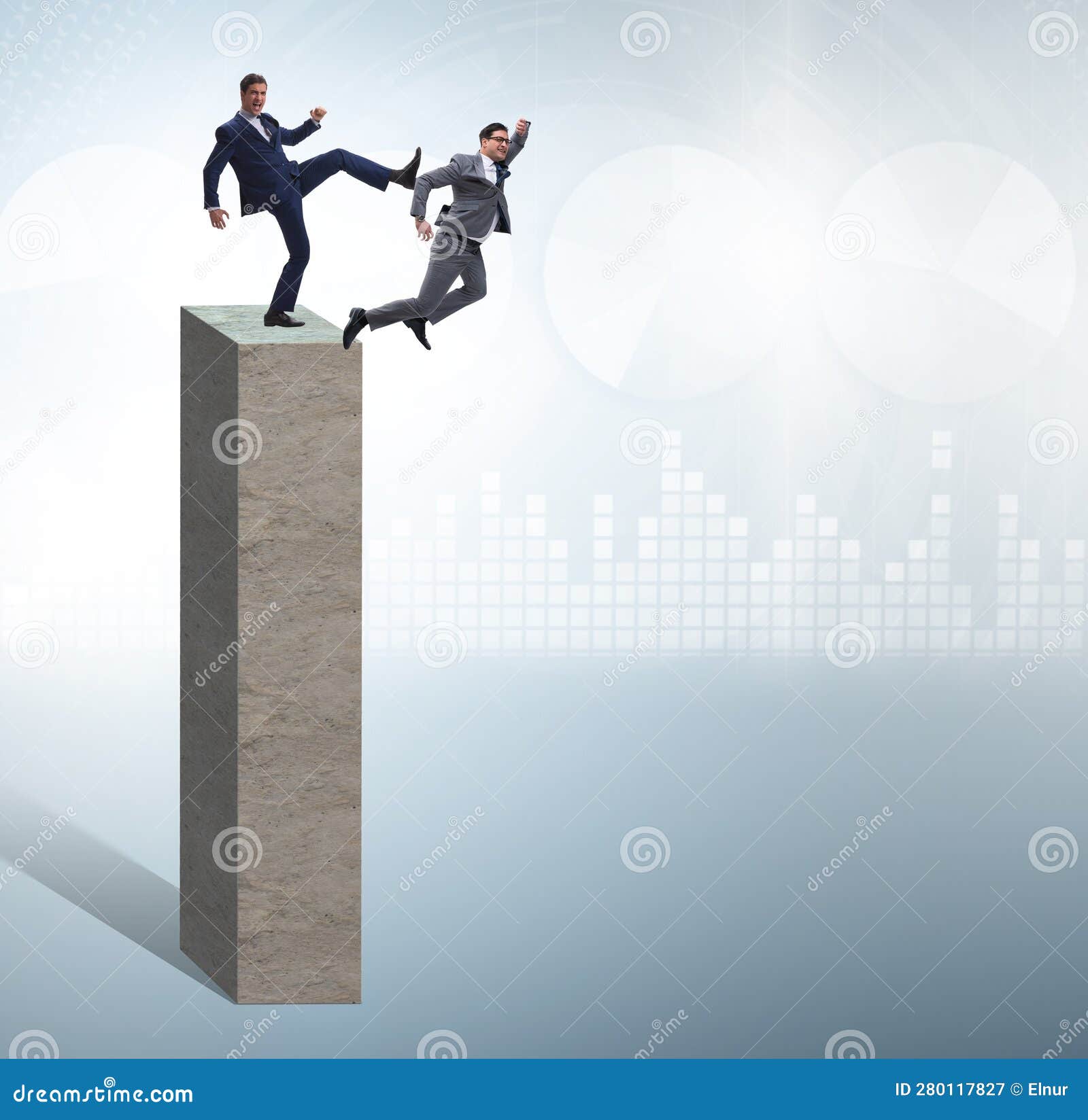 Business Competition Concept with Two Businessmen Stock Image - Image ...