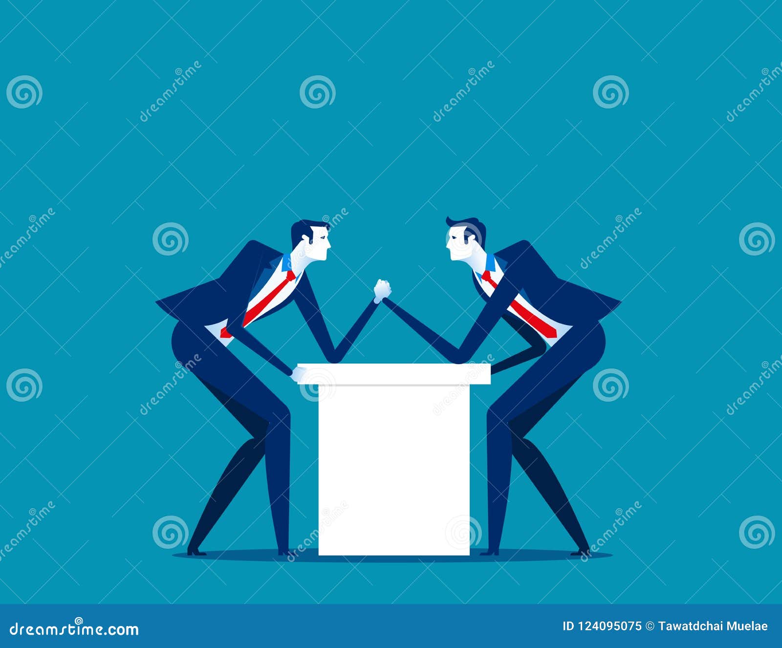 Business Competition. Concept Business Vector Illustration Stock Vector ...