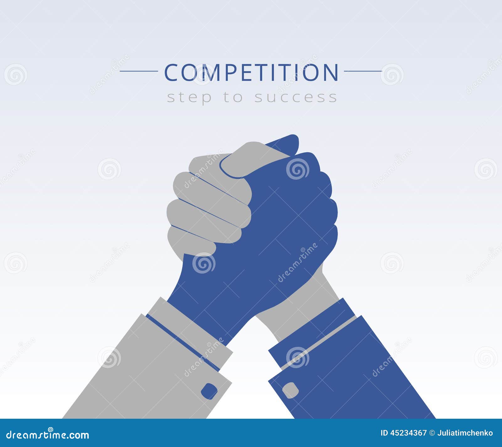 Business competition stock vector. Illustration of hands - 45234367
