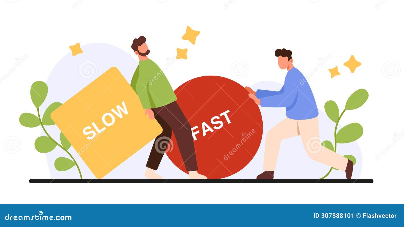 Business Competition between Different Ways To Solve Problem, , Fast ...