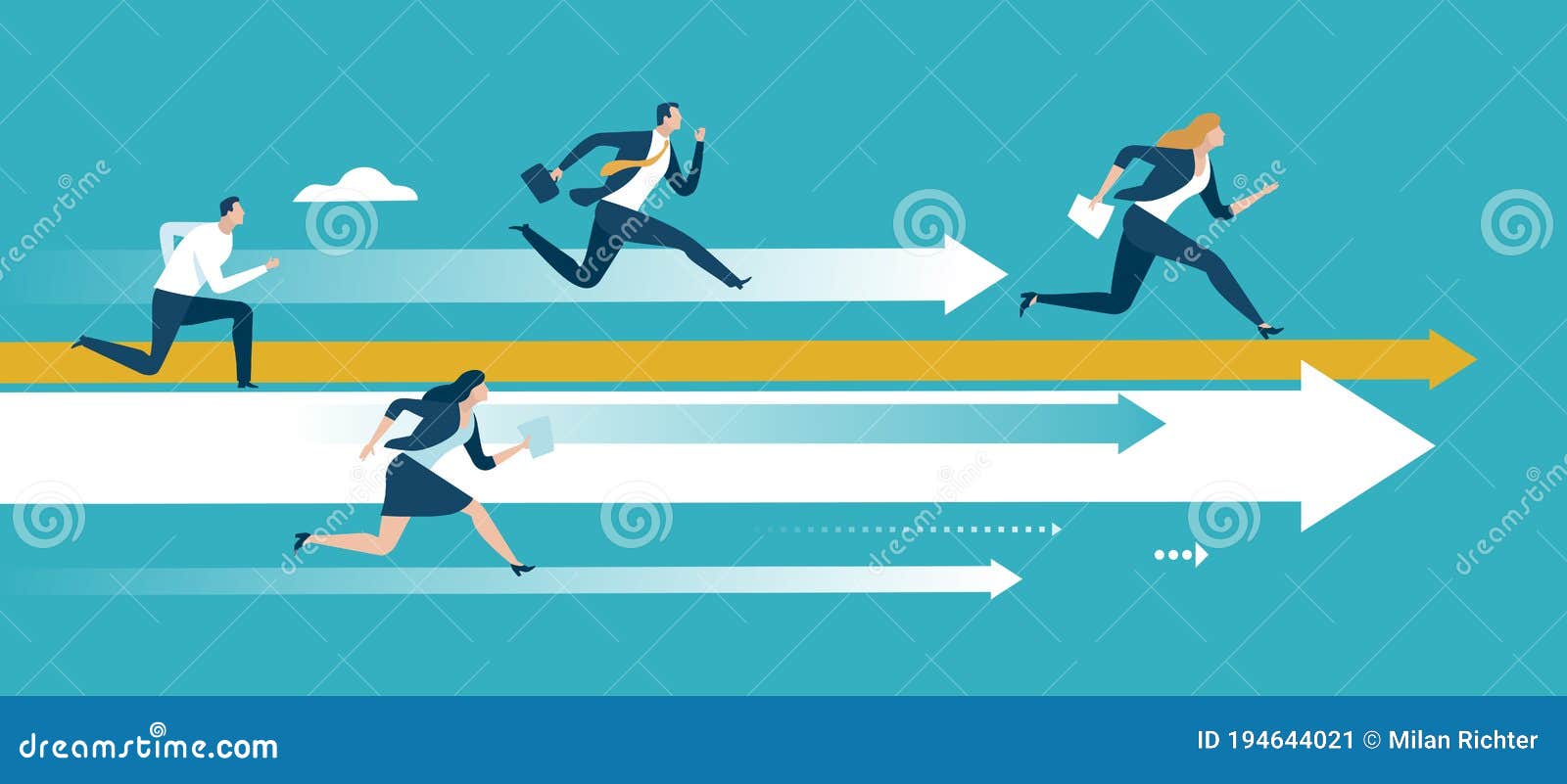 Business competition stock vector. Illustration of people - 194644021