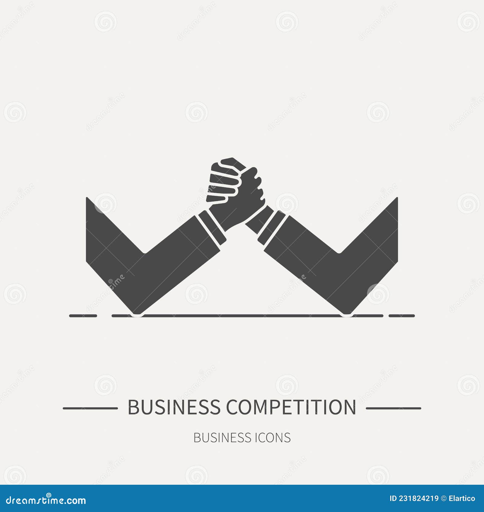 Business Competition - Business Icon in Flat Style. Graphic Design ...