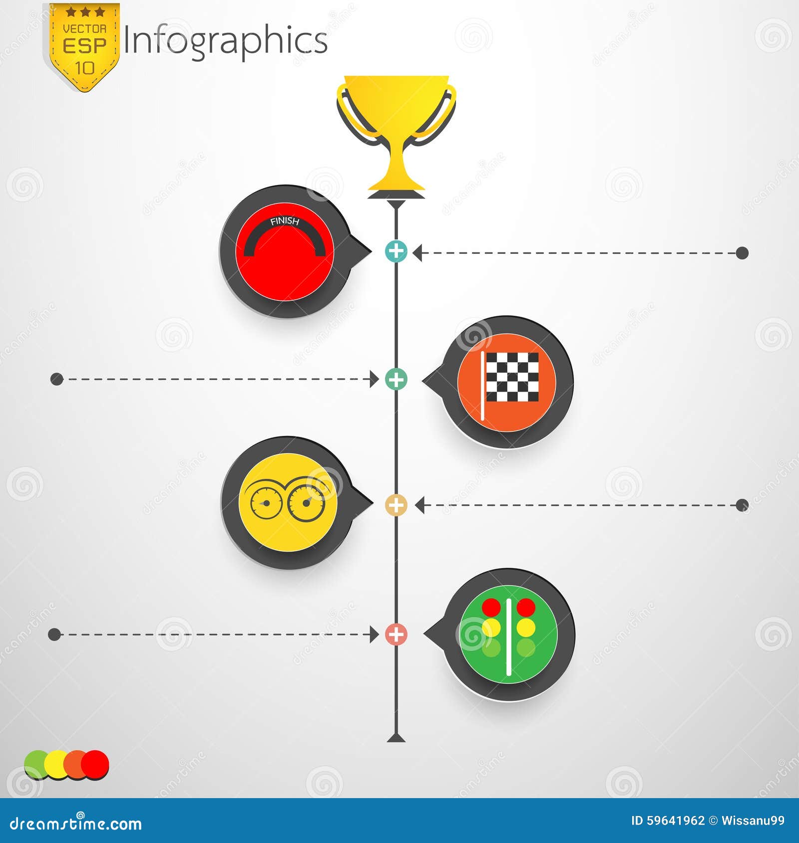 Business Competition Idea Infographic Modern Design. Stock Vector ...