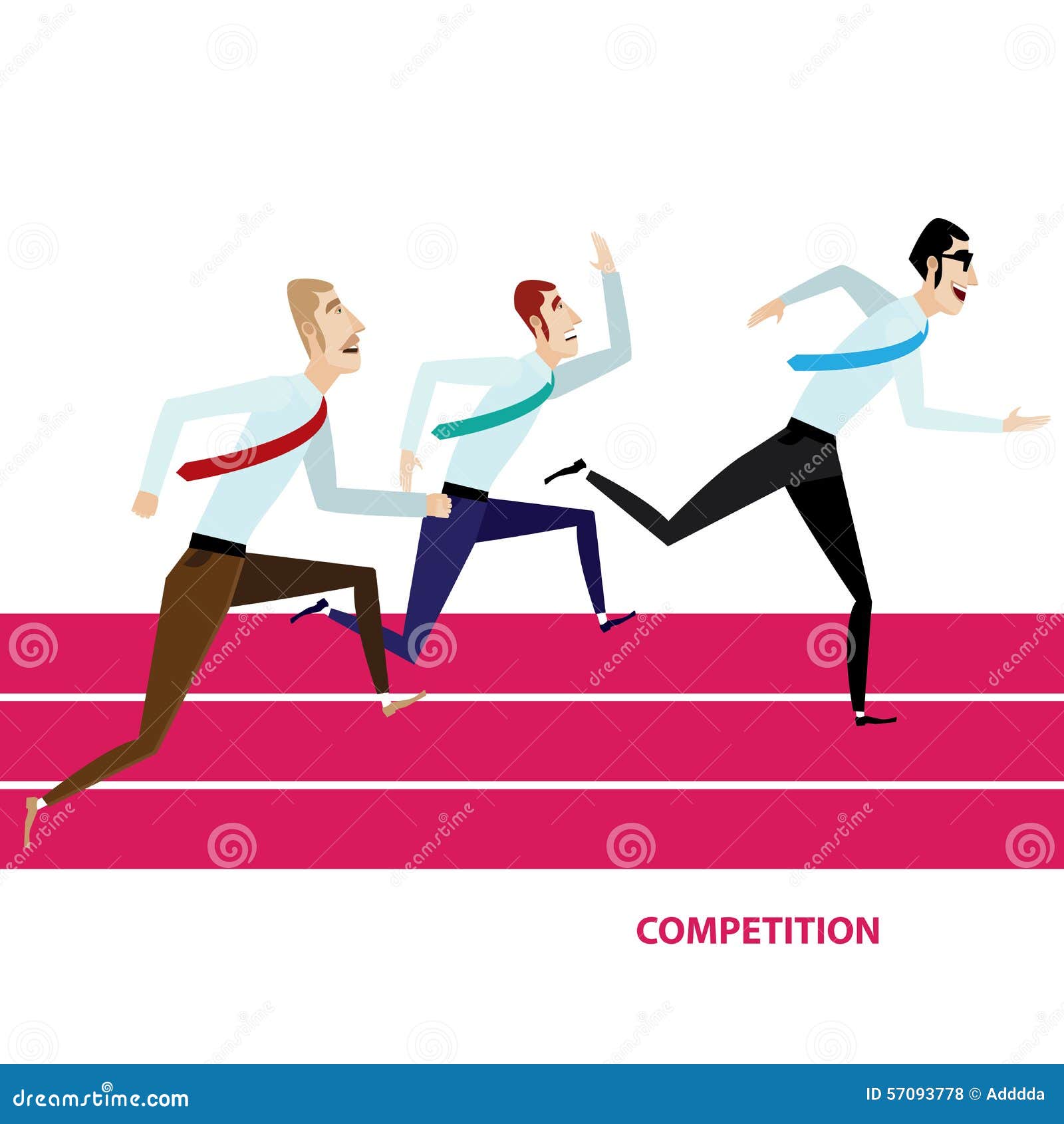 Business competition stock vector. Illustration of business - 57093778