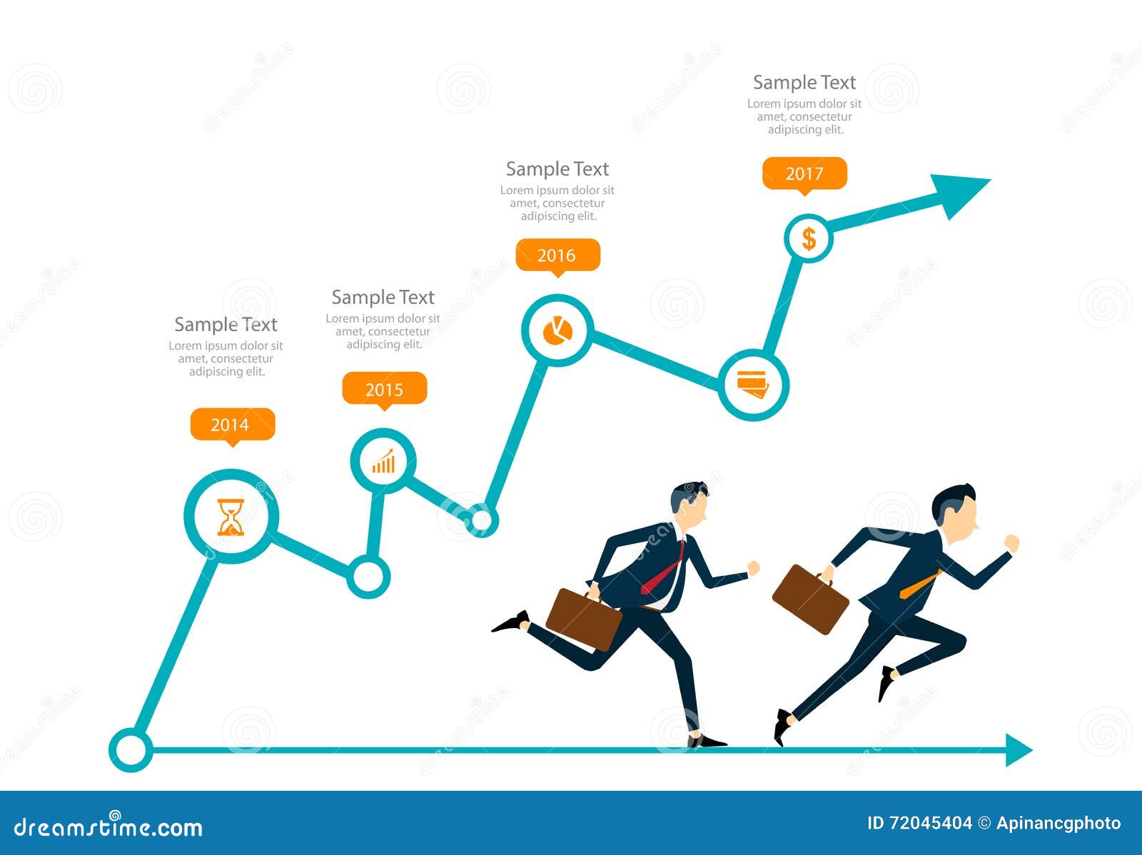 Business Competitive Concept. Stock Vector - Illustration of target ...