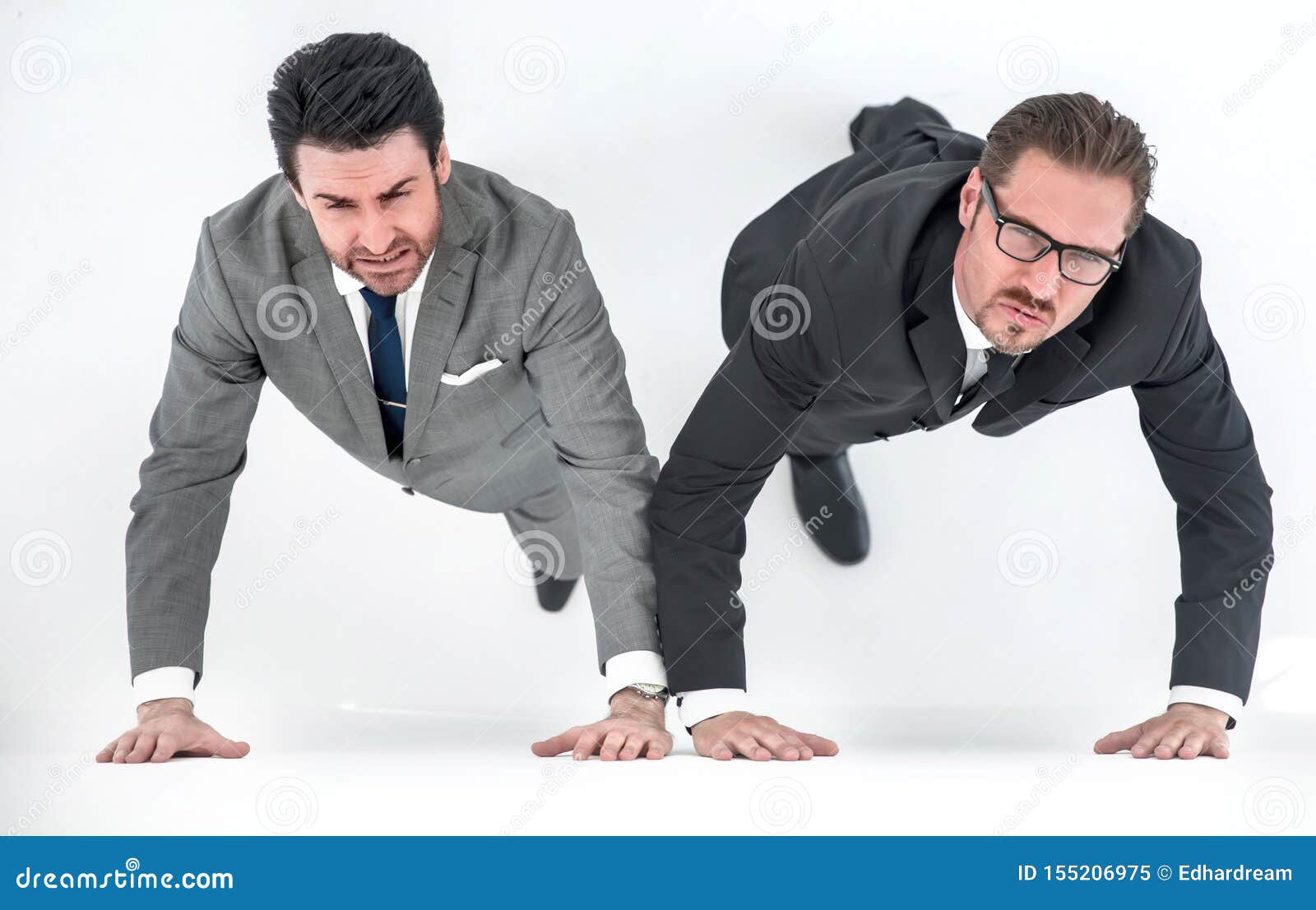 Business Competitors at the Starting Position. Stock Image - Image of ...