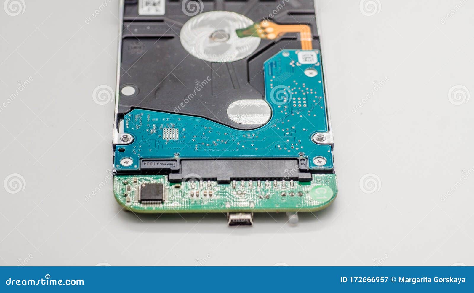 Computer Hard Disk Drive Close Up Stock Image - Image of drive ...