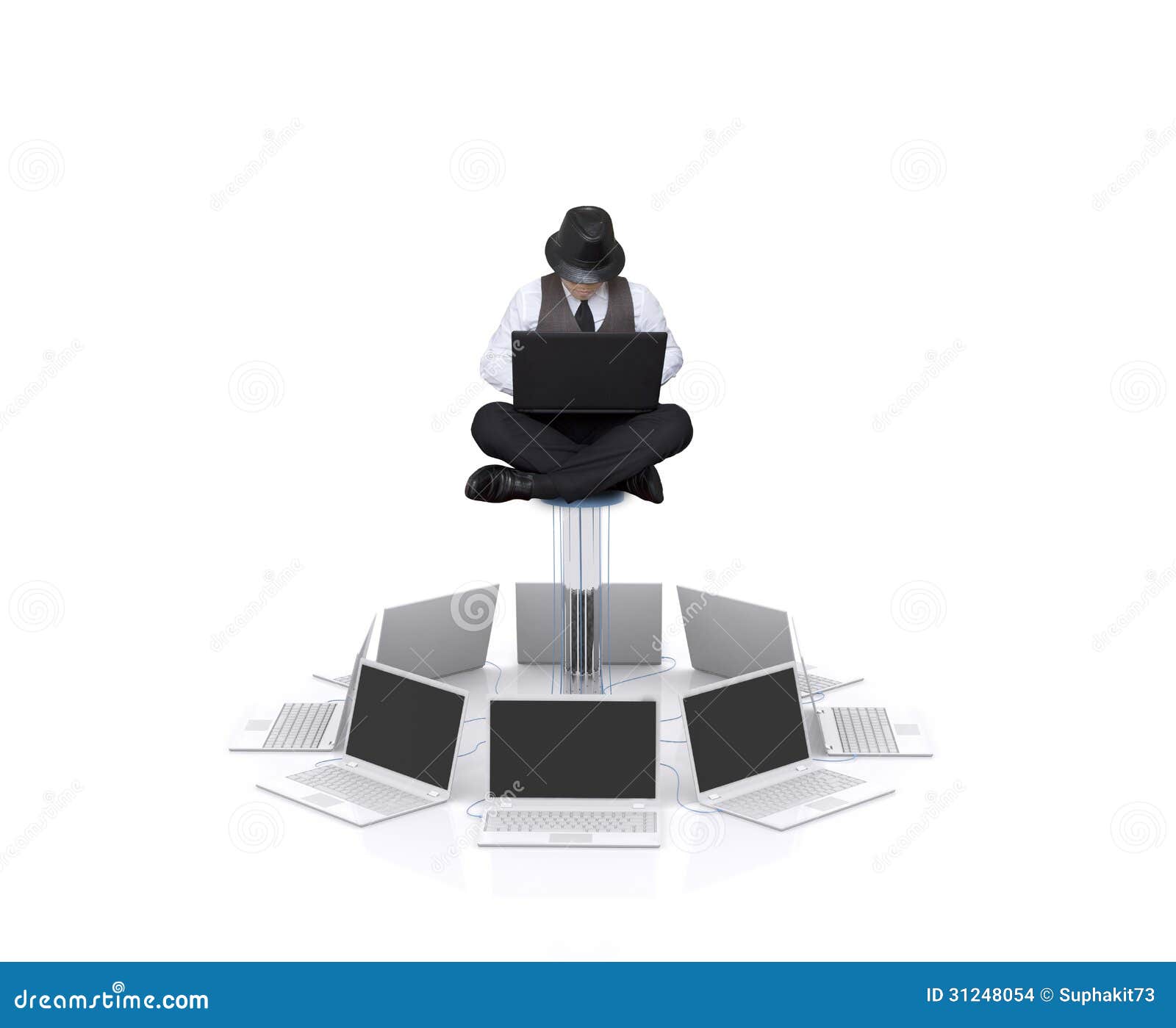 Business Computer Network. stock photo. Image of information - 31248054