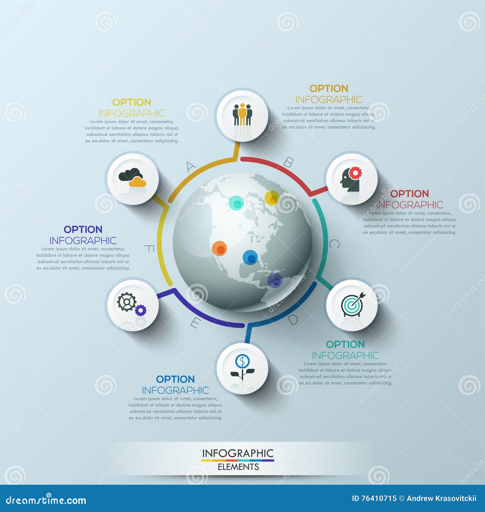 Business computer network stock vector. Illustration of infographic ...