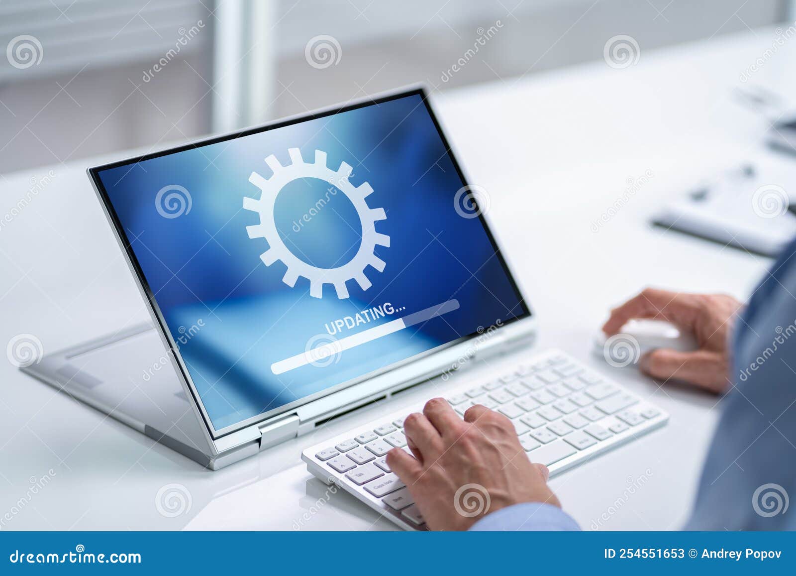 Business Computer Online Update Stock Image - Image of convertible ...