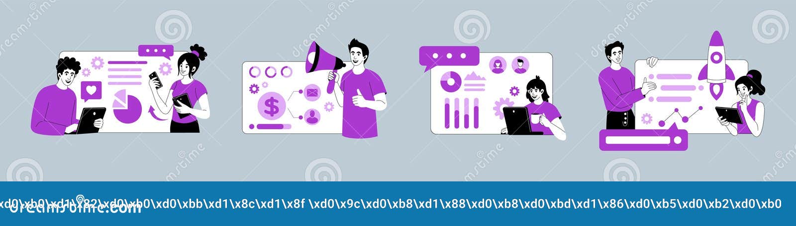 Business Concept. Abstract Software Management. Project Presentation ...