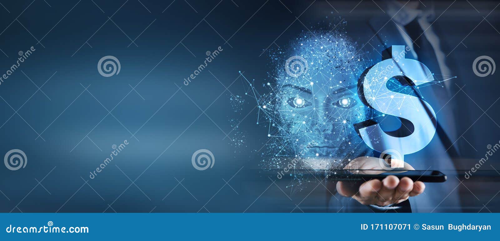 Business Concept Artificial Intelligence and Money Stock Image - Image ...