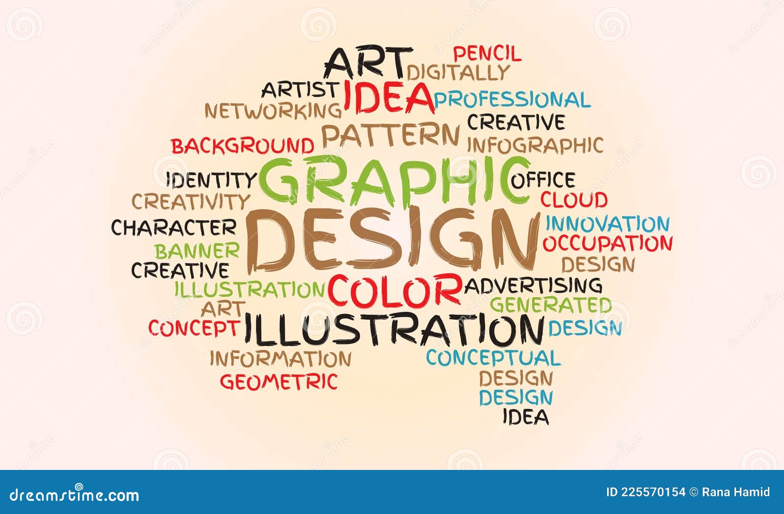 Business Concept Background, Graphic Design Word Cloud Stock Vector ...