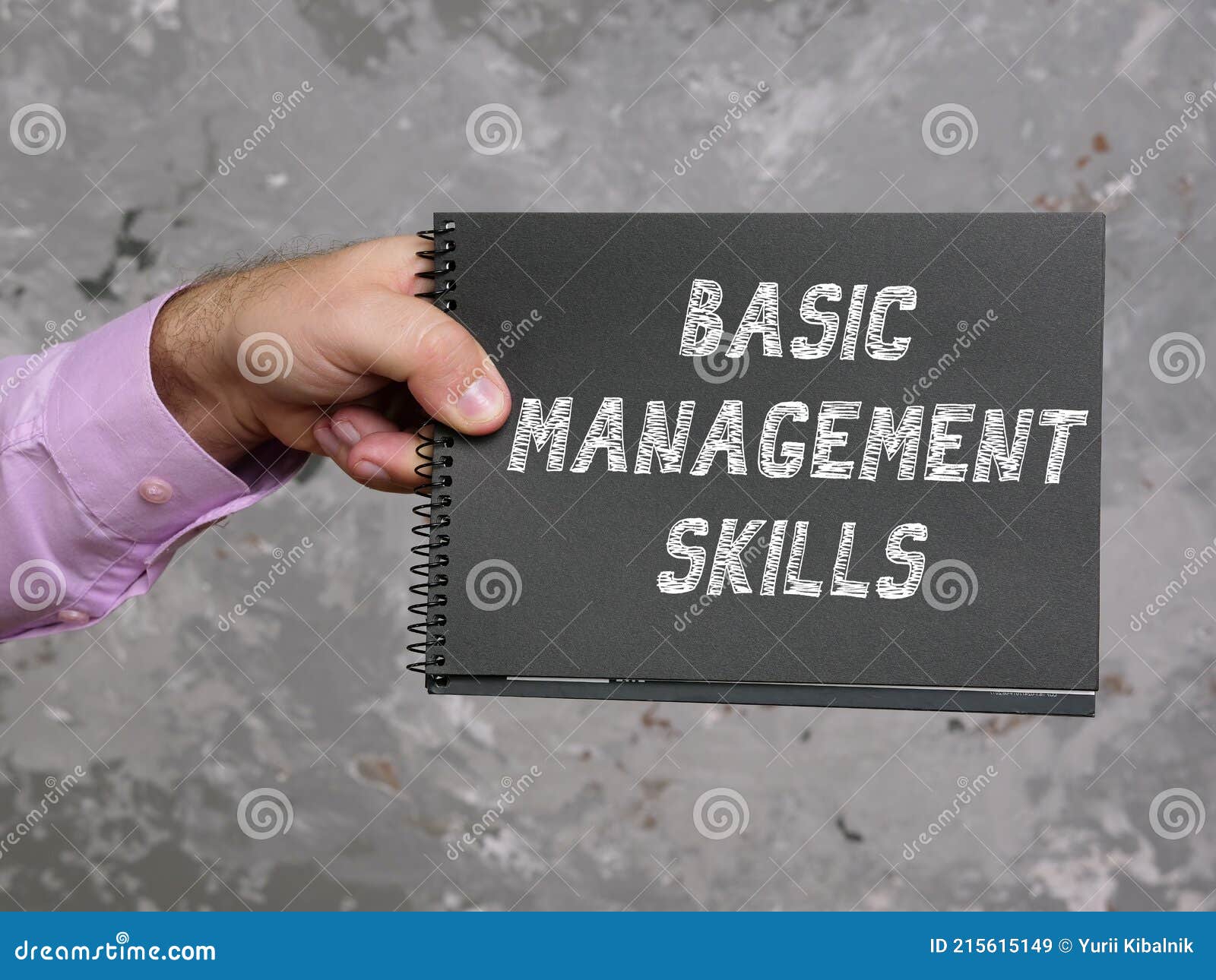 Business Concept about BASIC MANAGEMENT SKILLS with Phrase on the Page ...