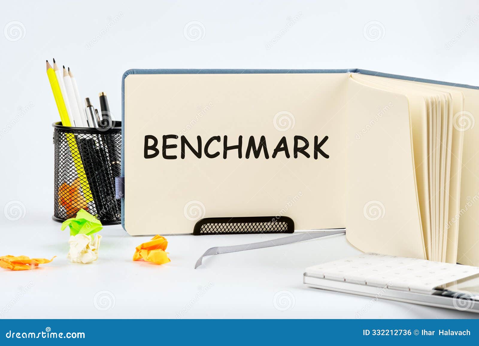 Business Concept of Benchmark. a Word BENCHMARK Written on a Blank ...