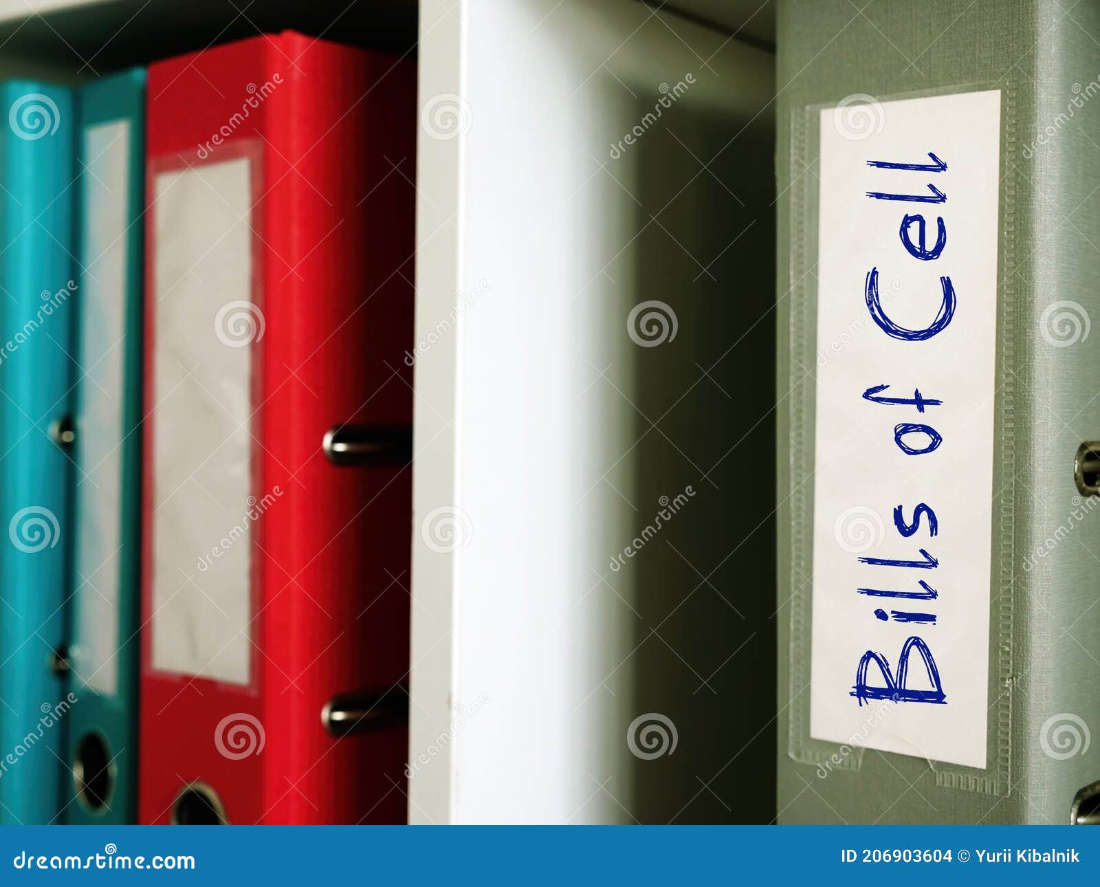 Business Concept about Bills of Cell with Phrase on the Sheet Stock ...