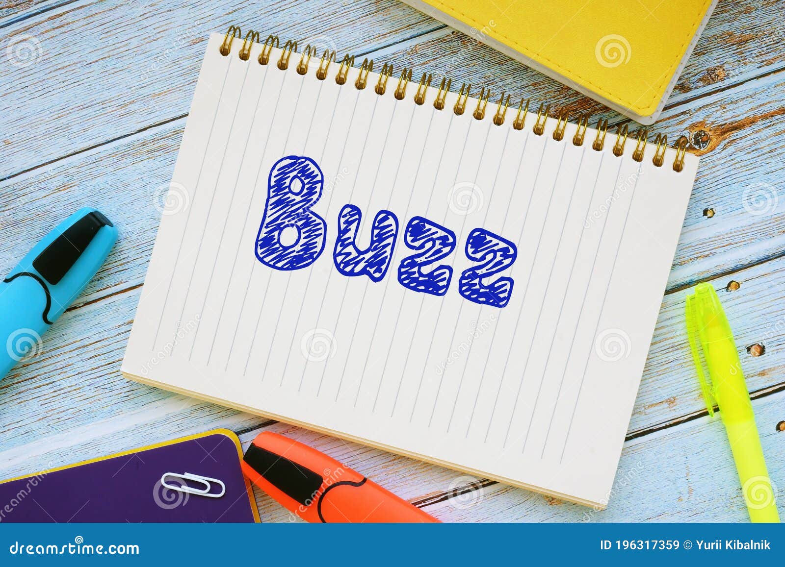 Business Concept about Buzz with Phrase on the Page Stock Image - Image ...