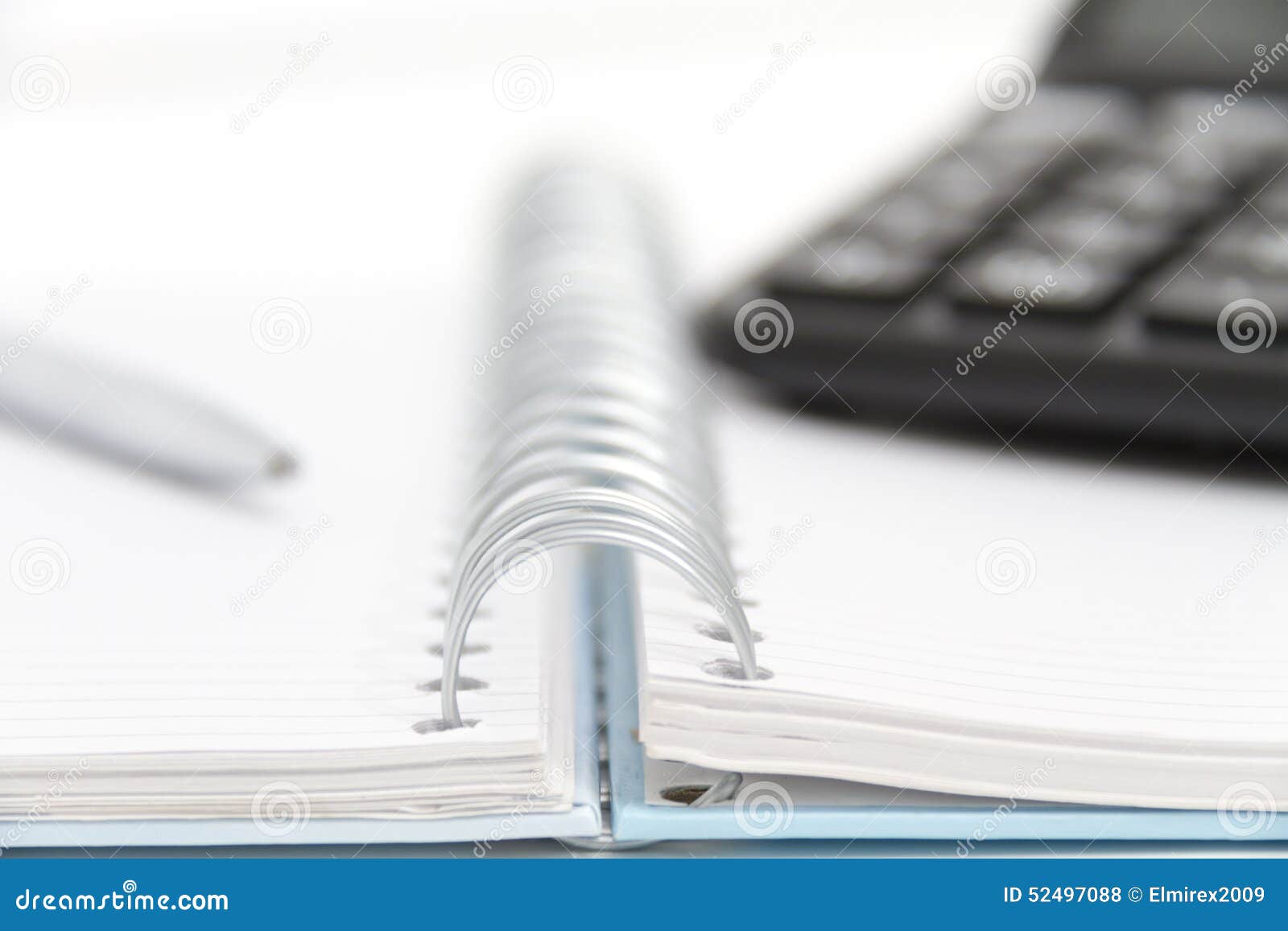Business Concept with Calculator, Pen and Notebook Stock Photo - Image ...