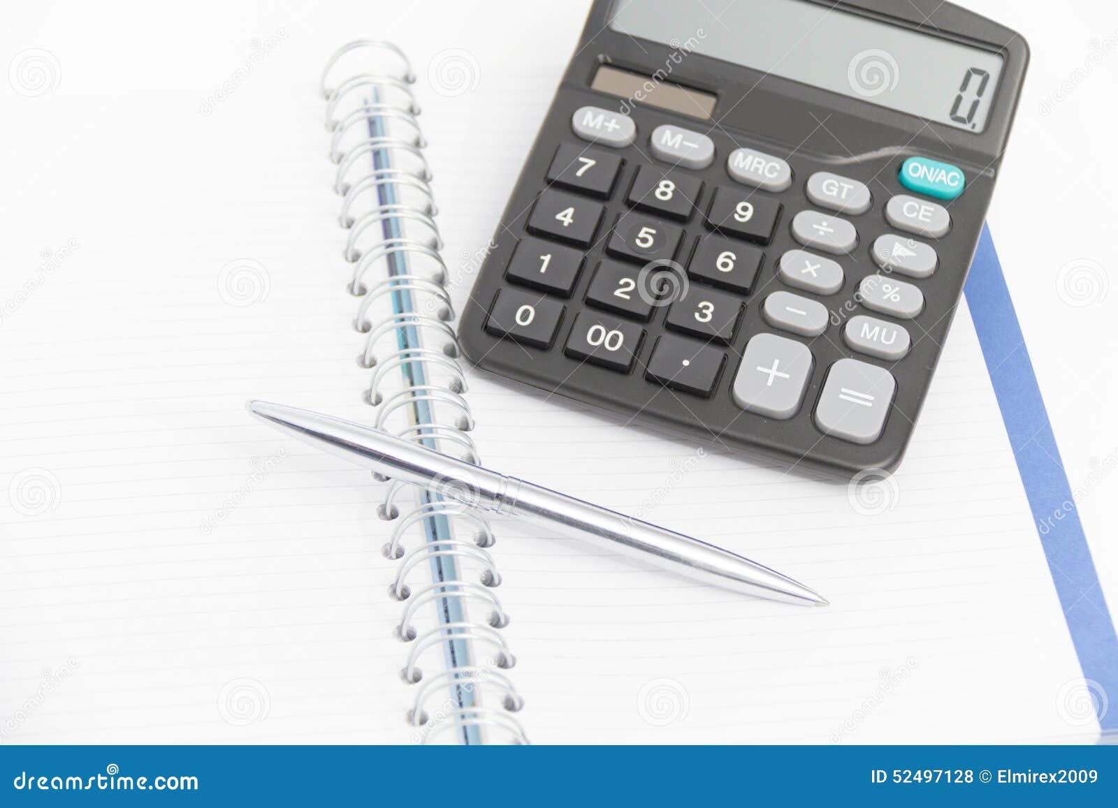 Business Concept with Calculator, Pen and Notebook Stock Photo - Image ...
