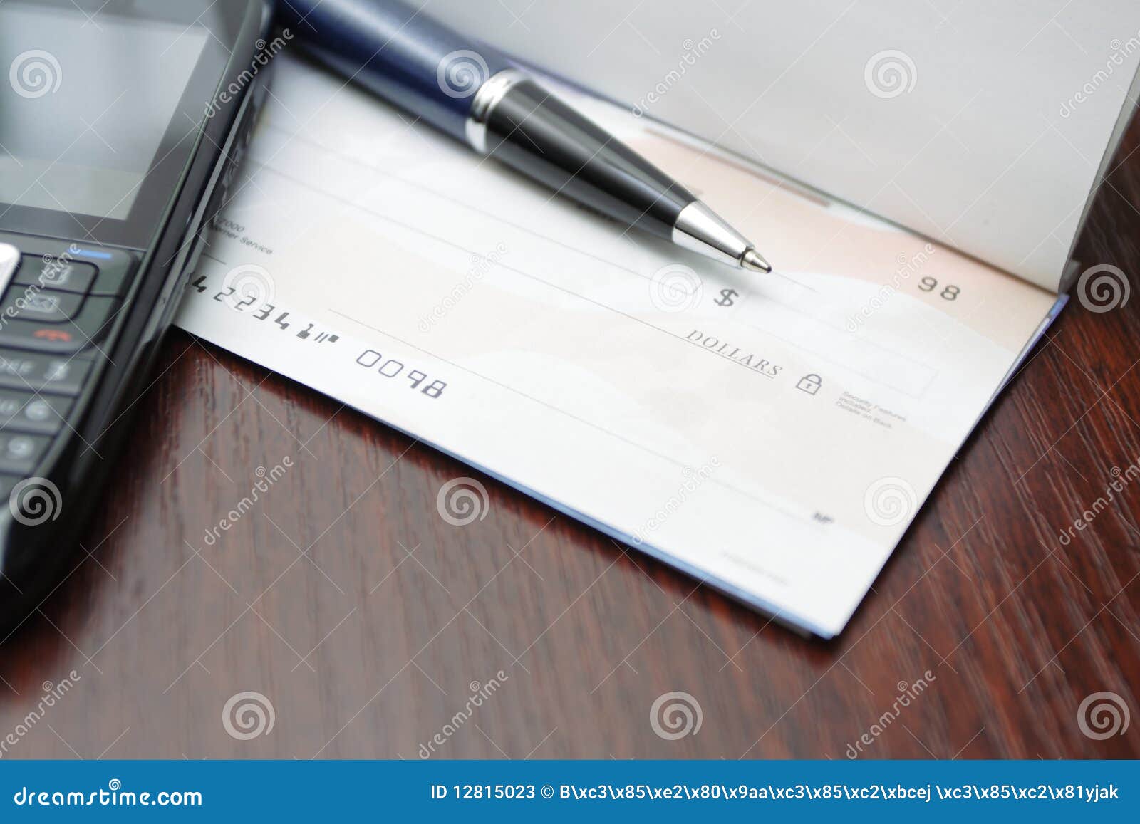 Business Concept with Check Stock Image - Image of cash, balance: 12815023
