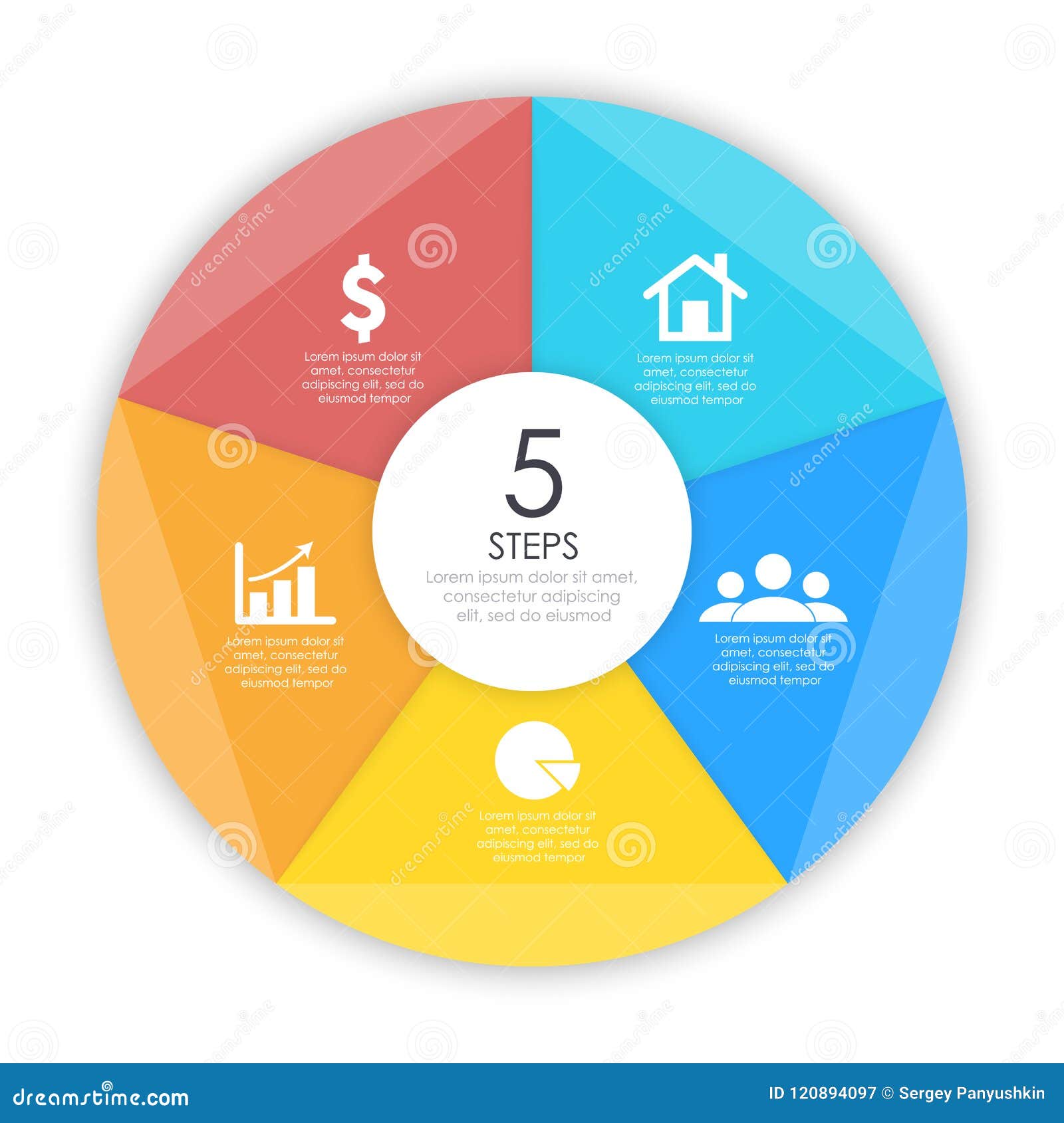 Business Concept of Circle Infographic Template Stock Vector ...