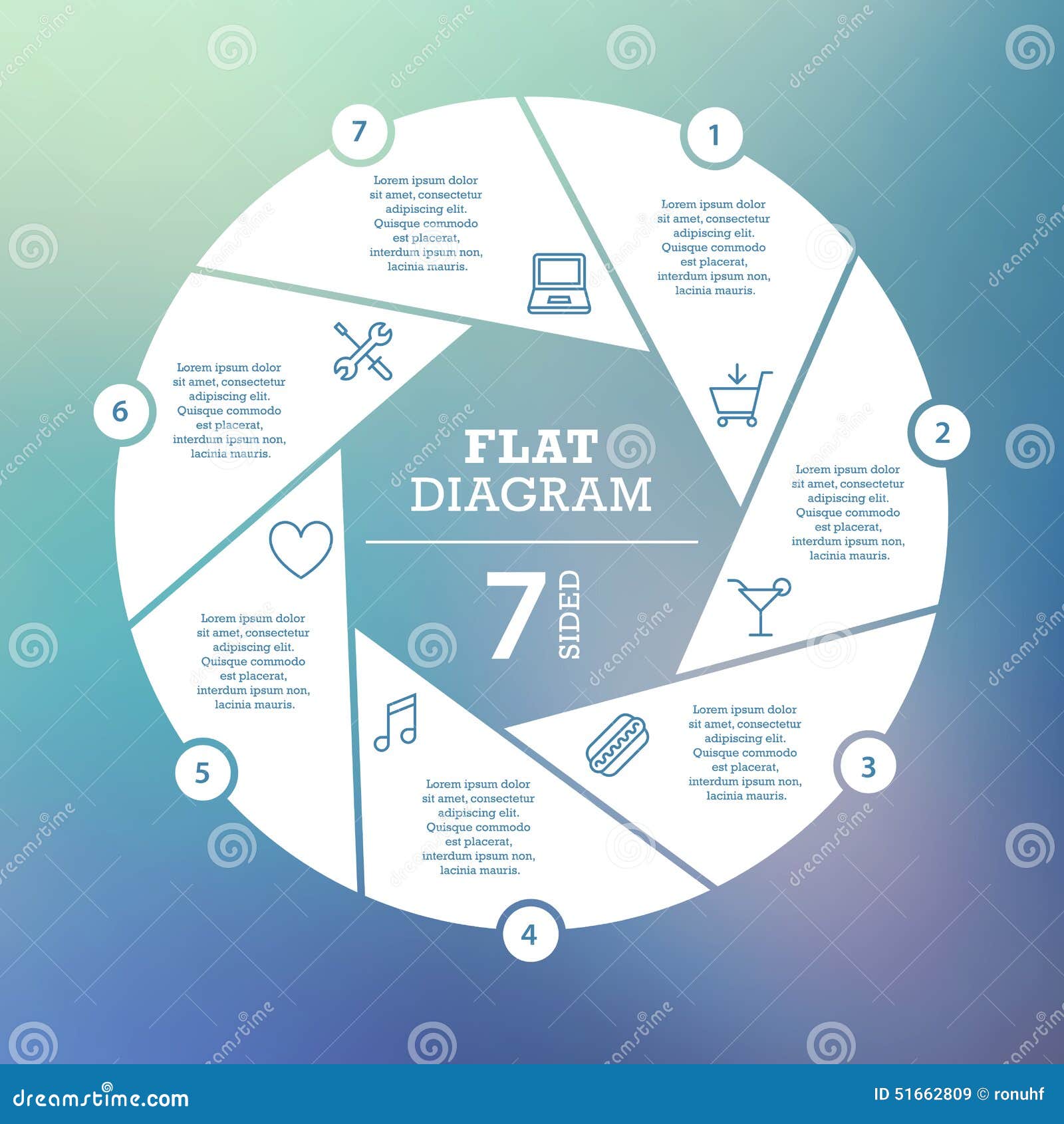 Business Concept. Circle Puzzle Infographic. Template For Cycle Diagram ...
