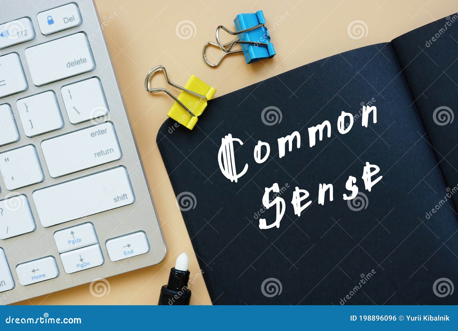 Business Concept about Common Sense with Sign on the Sheet Stock Photo ...
