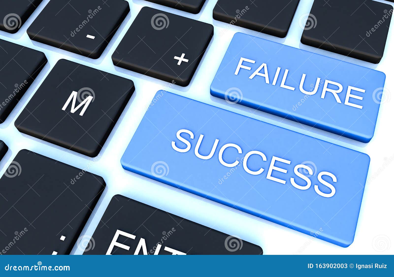 Business Concept: Computer Keyboard with Success Key Stock Illustration ...