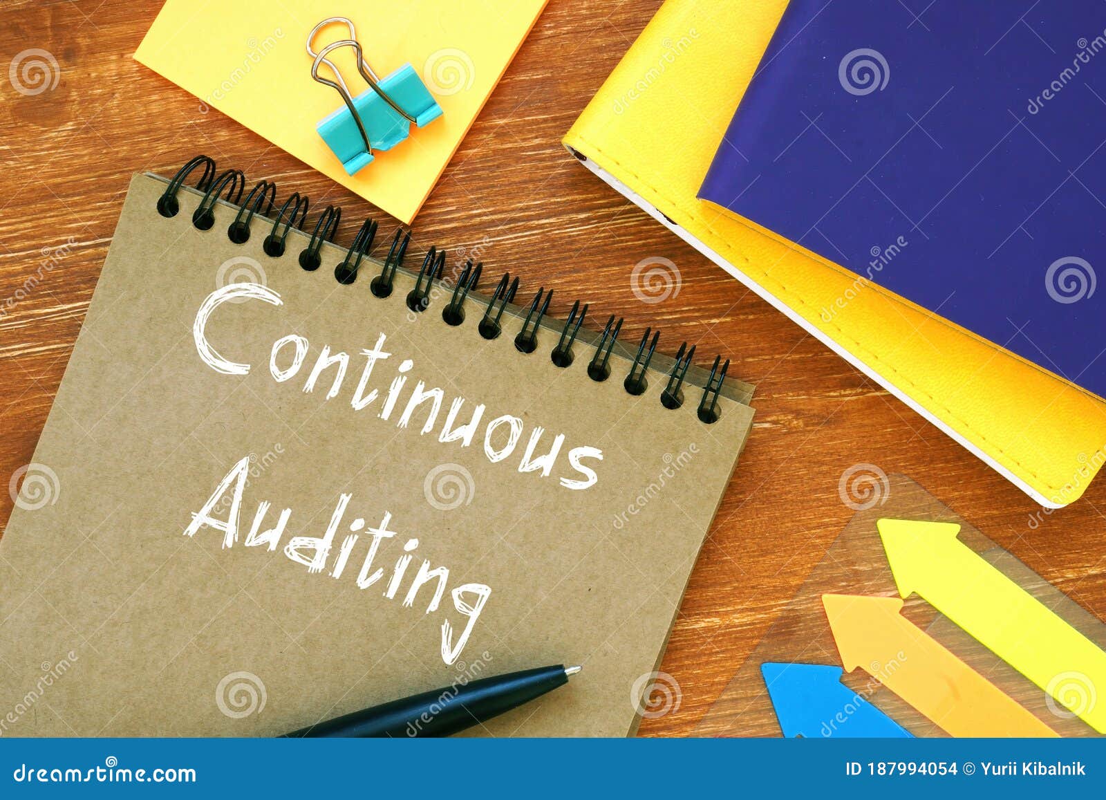 Business Concept about Continuous Auditing with Phrase on the Sheet ...