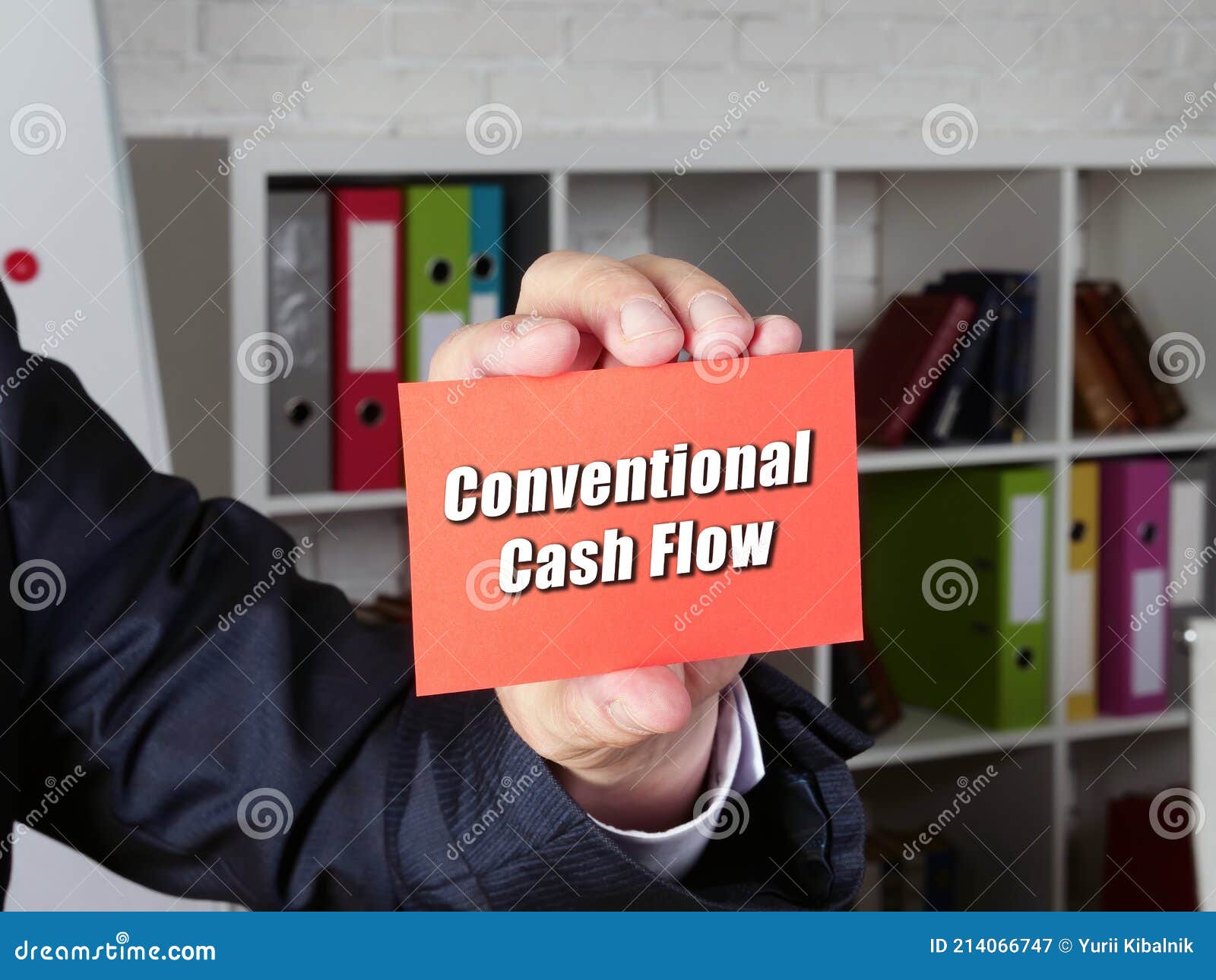 Business Concept about Conventional Cash Flow with Sign on the Page ...