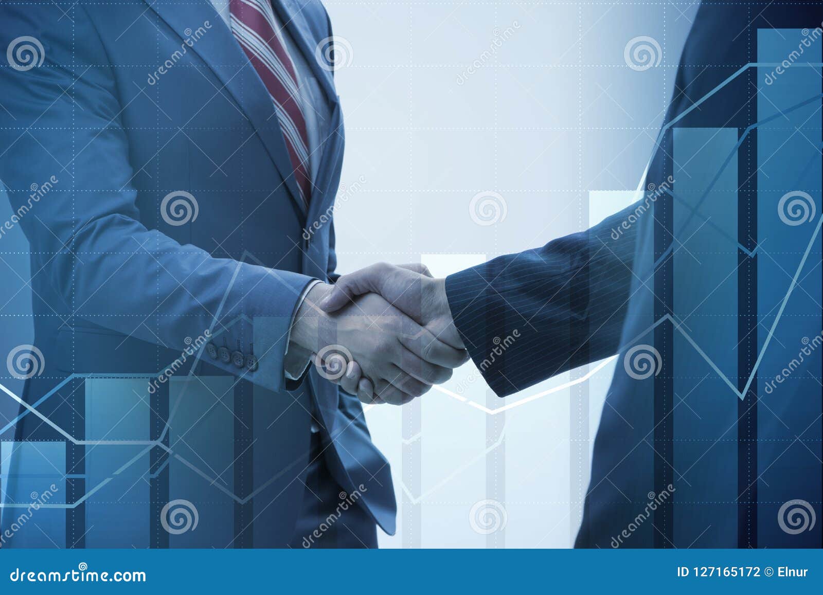 The Business Concept of Cooperation with Handshake Stock Photo - Image ...