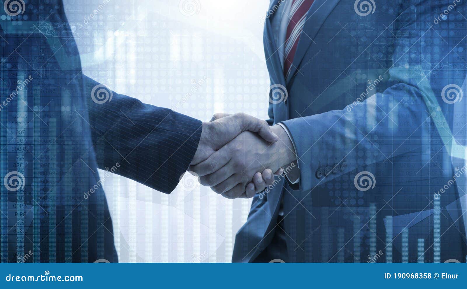 Business Concept of Cooperation with Handshake Stock Photo - Image of ...