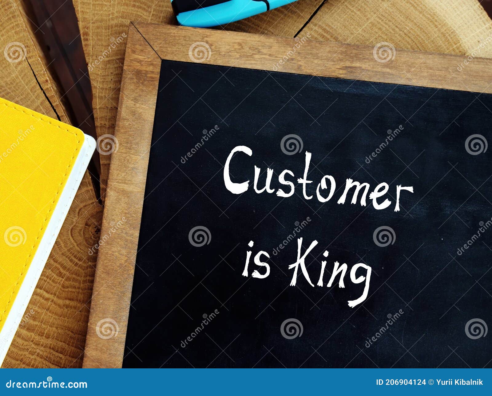 Business Concept about Customer is King with Sign on the Page Stock ...