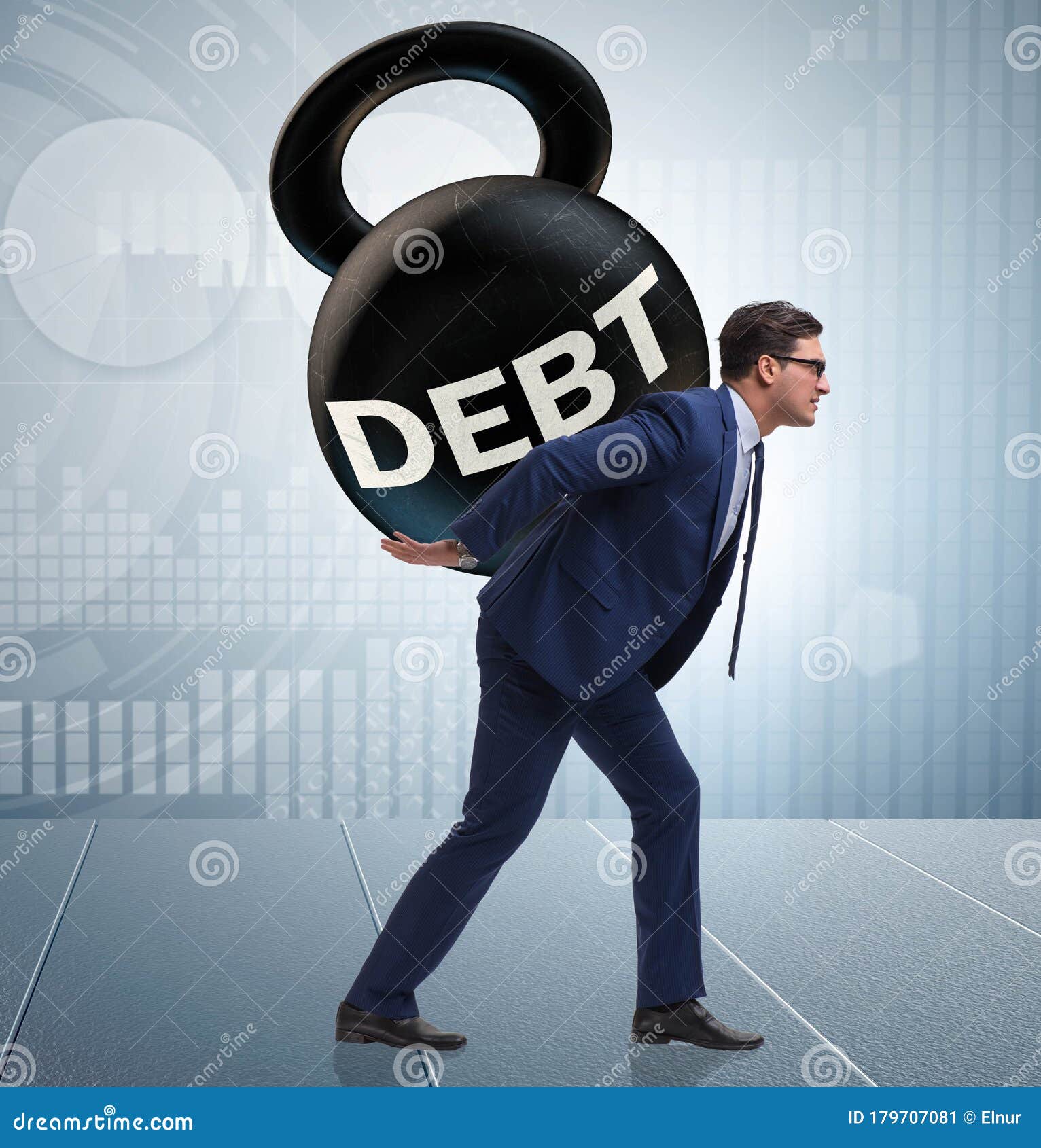 Business Concept of Debt and Borrowing Stock Image - Image of ...