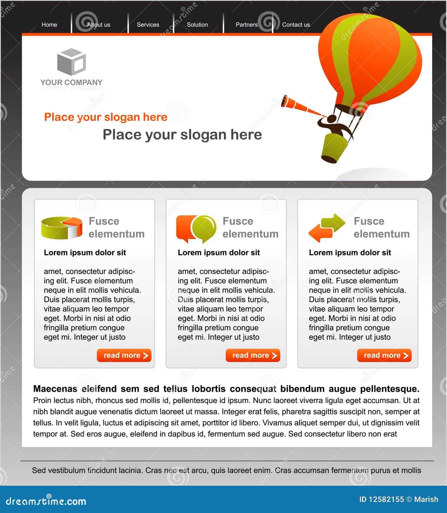 Business Concept and Design of Website Stock Vector - Illustration of ...