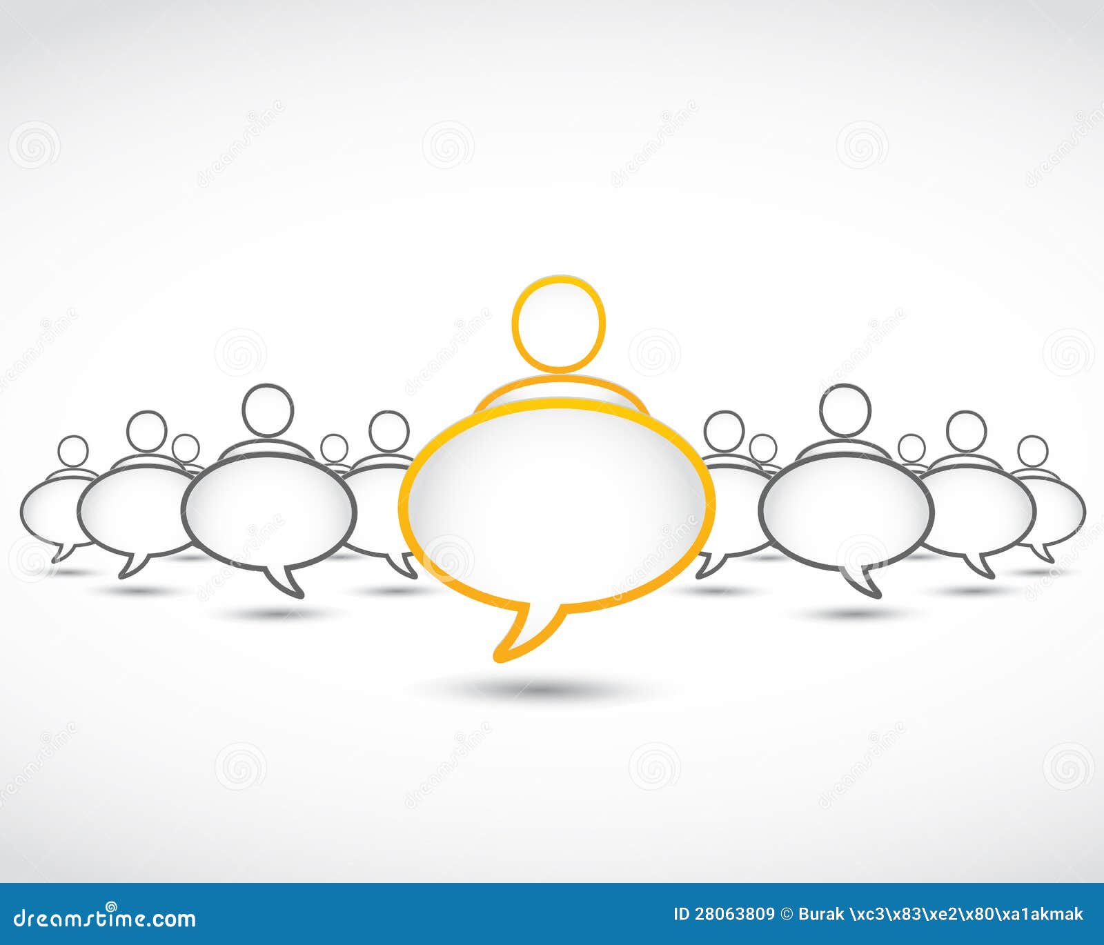 Business Concept Dialog Bubbles Stock Vector - Illustration of bubble ...