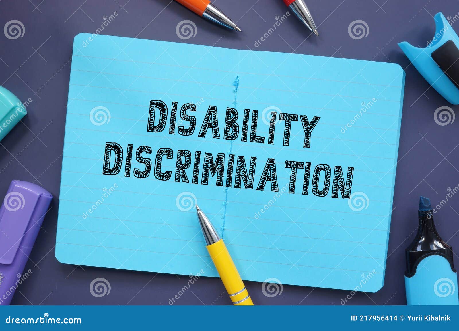 Business Concept about Disability Discrimination with Phrase on the ...