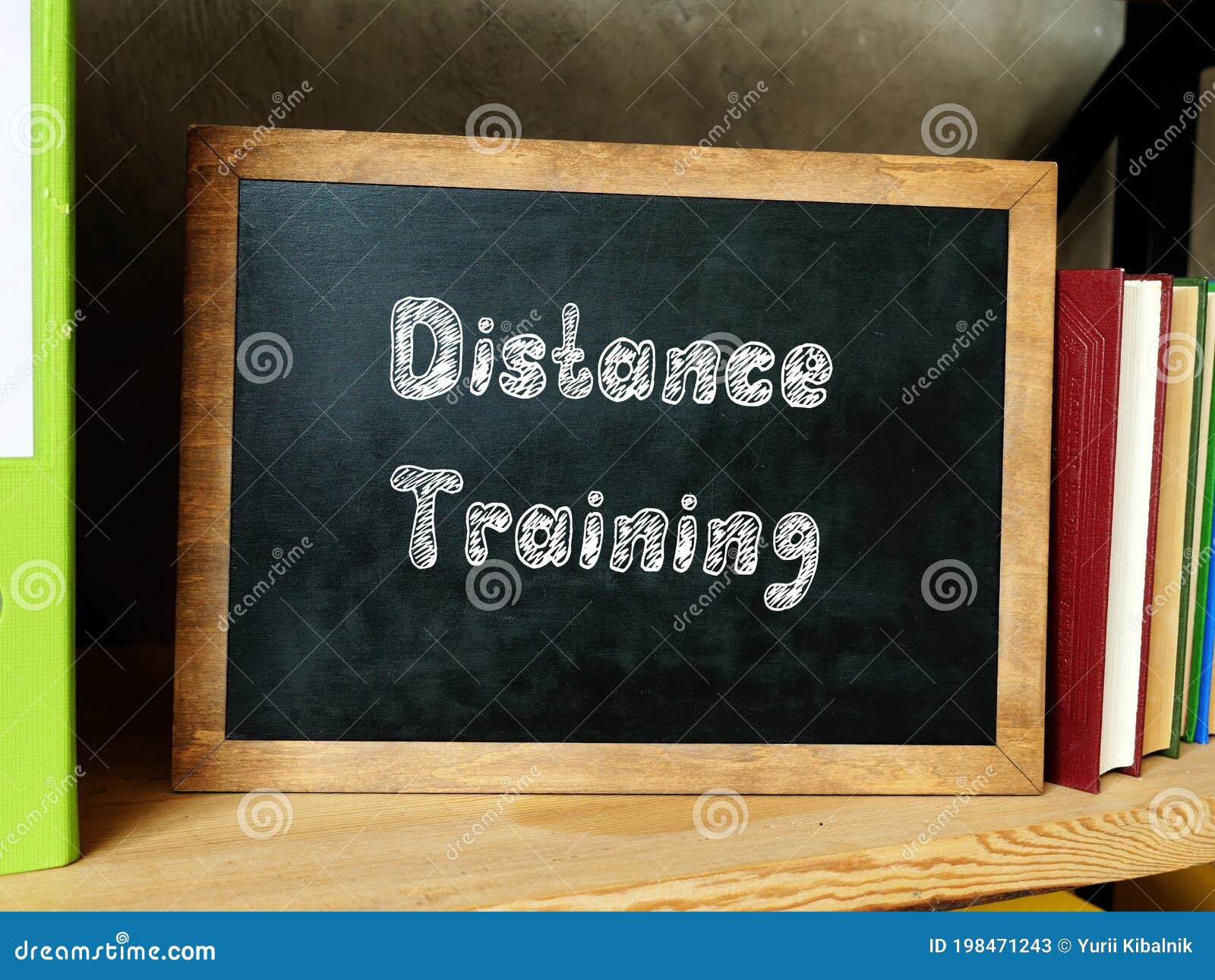 Business Concept about Distance Training with Inscription on the Sheet ...
