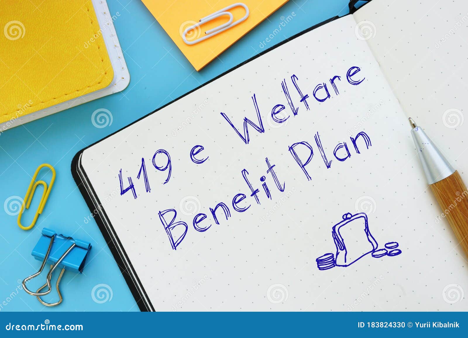 Business Concept about 419e Welfare Benefit Plan with Inscription on ...