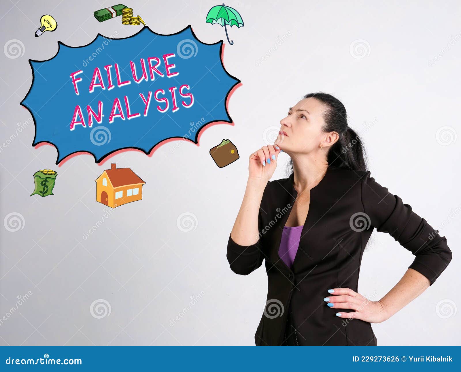 Business Concept about FAILURE ANALYSIS with Sign on the Side Stock ...