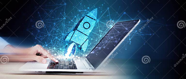 Business Concept Fast Internet Access Stock Image - Image of hotspot ...